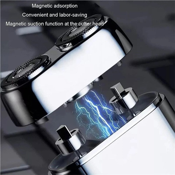 Buy Electric Shaver Waterproof USB Rechargeable Dual Head 3D Floating ...