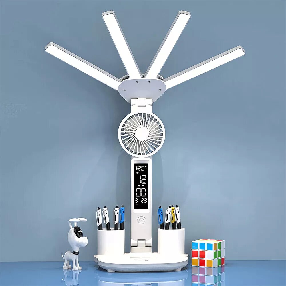 Buy Four-Head Touch LED Desk Lamp USB Bedside Study Reading Table Light ...