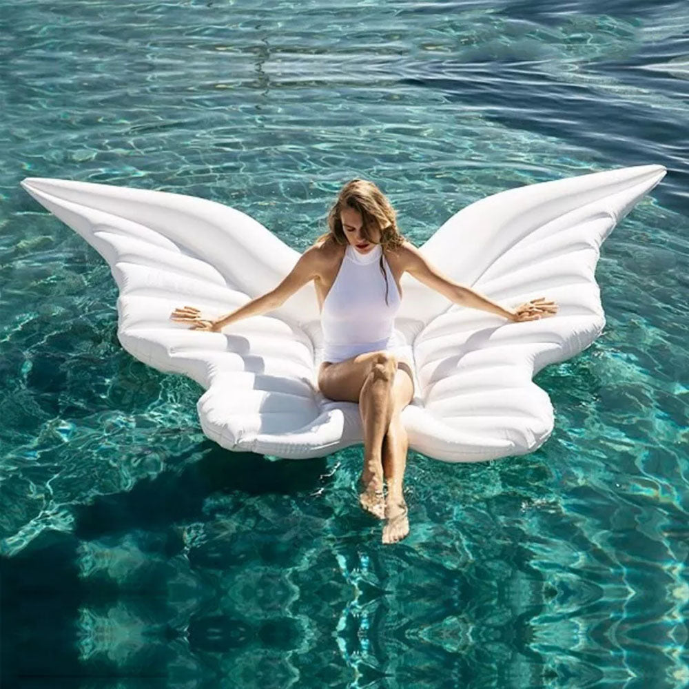 Buy Giant Pool Float Inflatable Angel Wing Float Raft Beach Lounger ...
