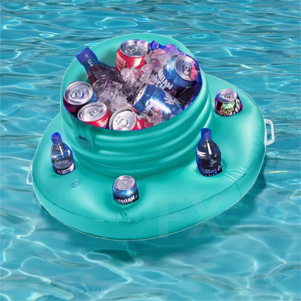 Buy Inflatable Pool Beach Drinks Cooler Floating Bar Beer Holder Ice ...