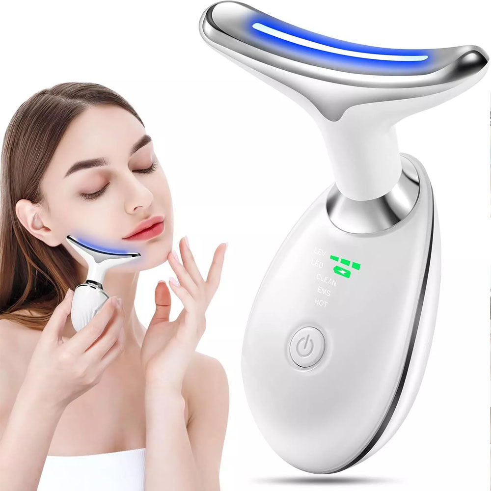 Buy LED Light Therapy Neck Face Skin Tightening Lifting Device Facial ...