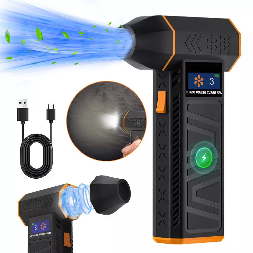 Buy Mini Turbo Jet Fan Electric Air Duster Brushless Jet Dry Blower For ...