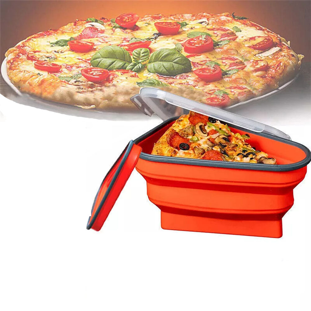 Buy Reusable Pizza Pack Container Box Foldable Triangular Pizza Storage ...