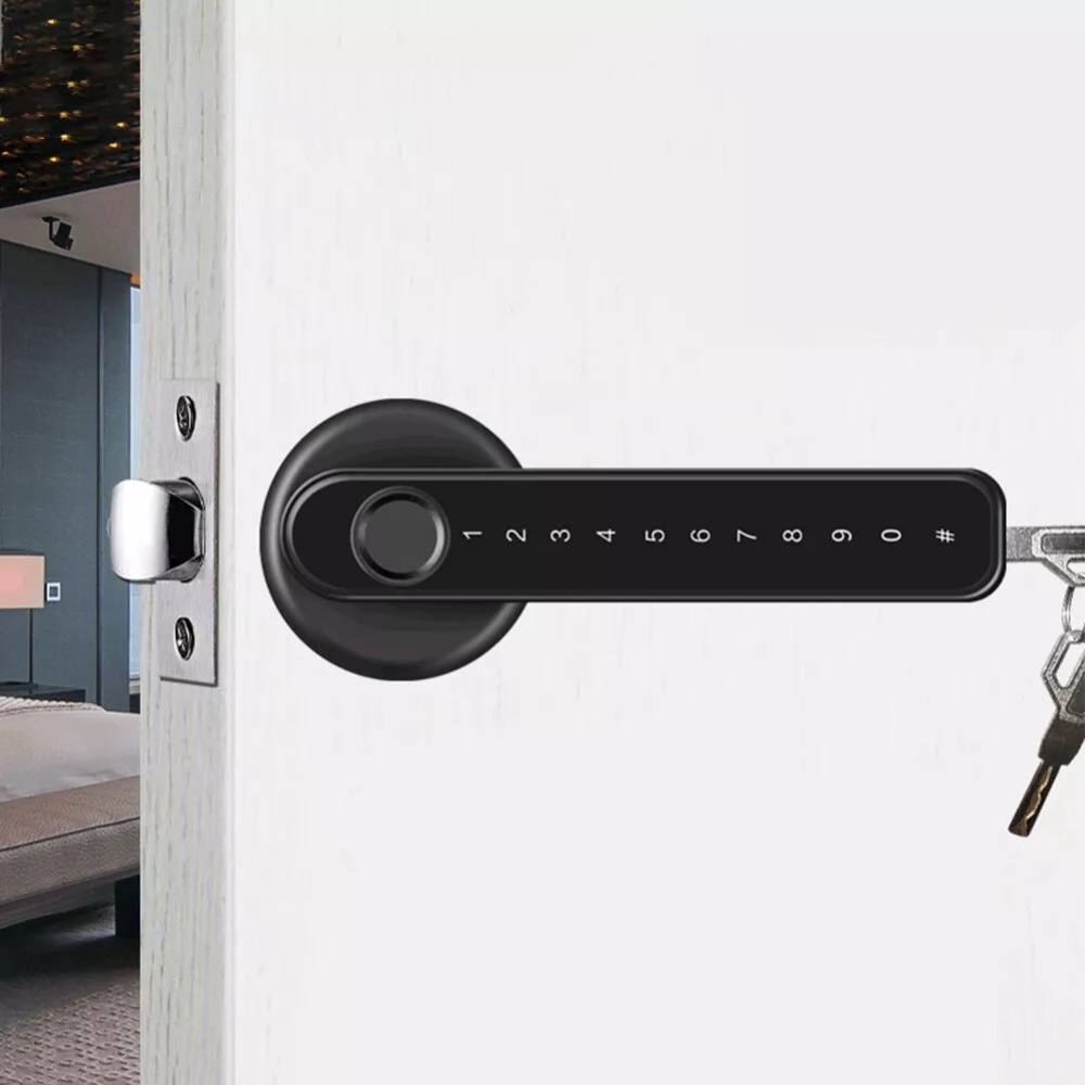 Buy Smart Fingerprint Door Lock Electronic Handle Digital Password ...