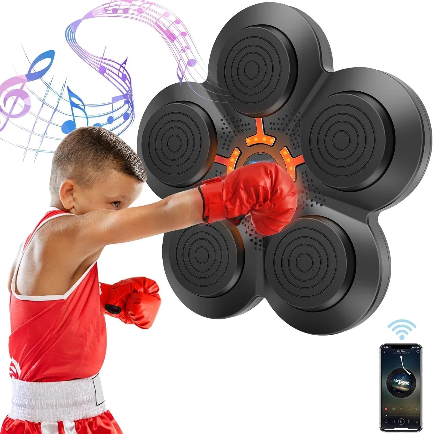 Buy Smart Punching Boxing Pad Electronic Music Machine Home Training ...
