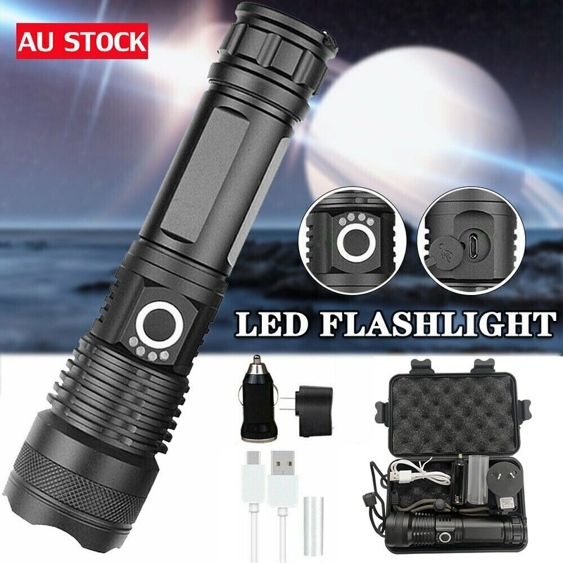 Buy XHP90 Most Powerful 9900000LM Tactical 5Mode Zoom Flashlight LED ...