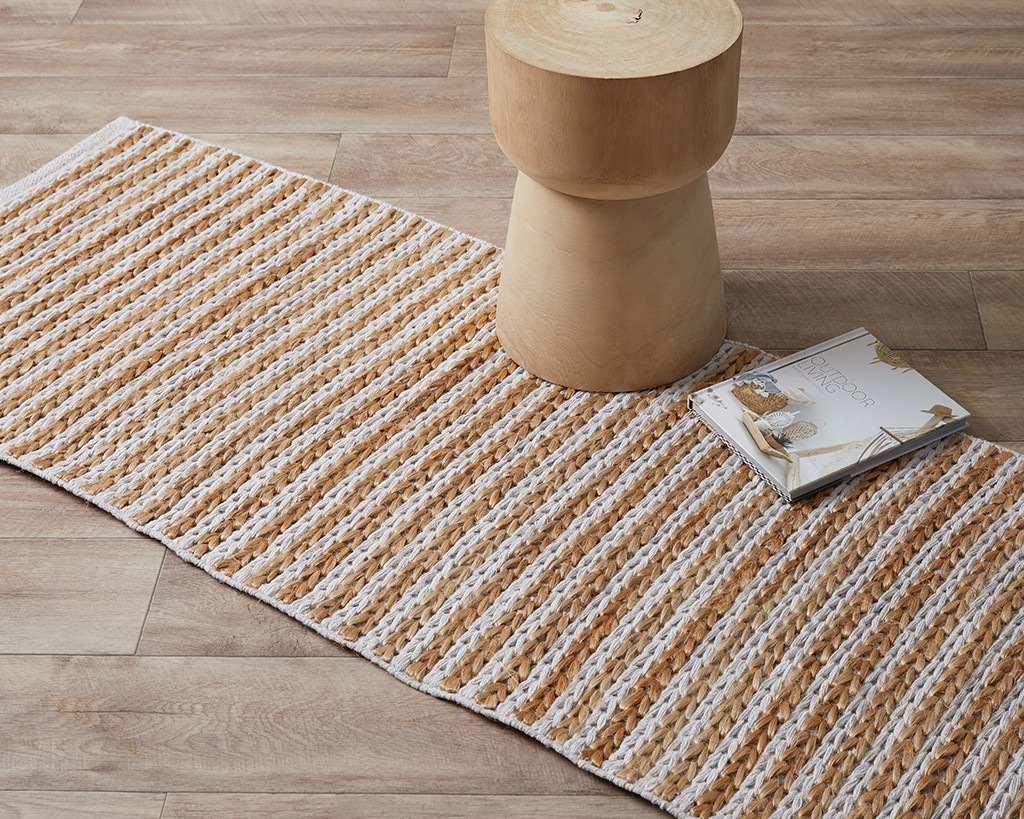 Buy Mocka Duke Braided Cotton Jute Rug - Runner - MyDeal Australia