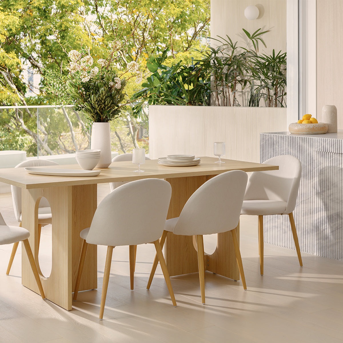 Buy Ora Six Seater Rectangle Dining Table - MyDeal Australia