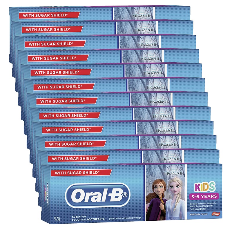 Buy 12 Pack Oral-B Kids Disney Frozen Mild Fruity Flavour 3-6 Years ...