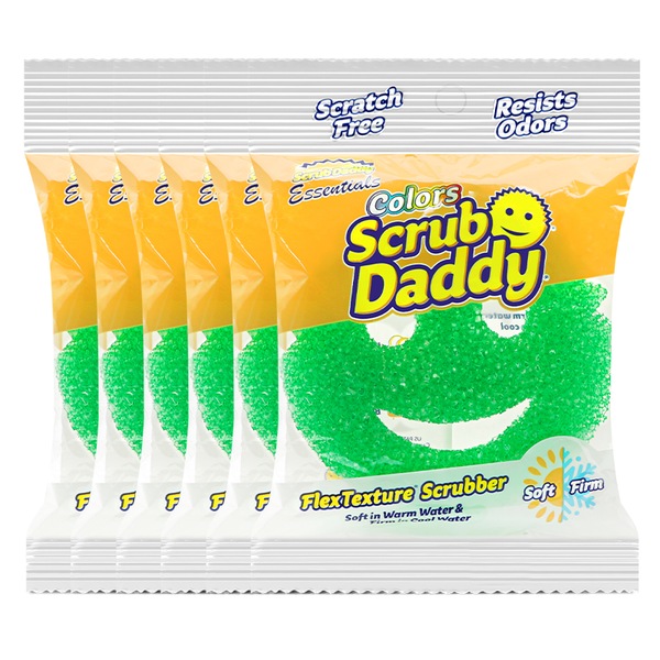Buy 6 Pack Scrub Daddy Essentials Scratch Free Scrubber Sponge Green ...
