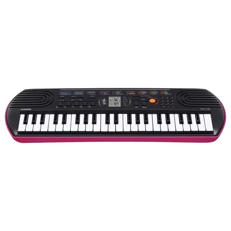 Buy Casio SA-78 Mini 44-Key Keyboard Black/Pink - MyDeal Australia