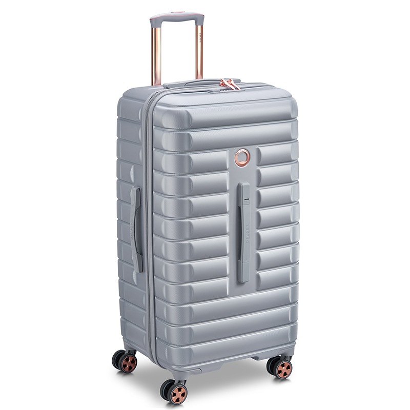 Buy Delsey Paris Shadow 5.0 80cm Trunk Luggage Suitcase Platinum - MyDeal