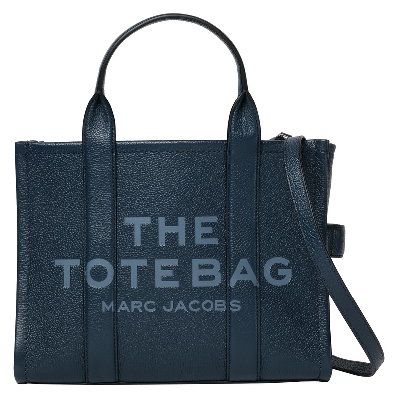 Buy Marc Jacobs The Leather Medium Tote Bag Blue Sea - MyDeal