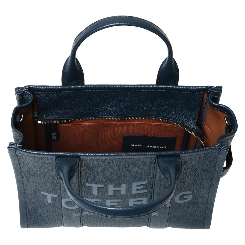 Buy Marc Jacobs The Leather Medium Tote Bag Blue Sea - MyDeal