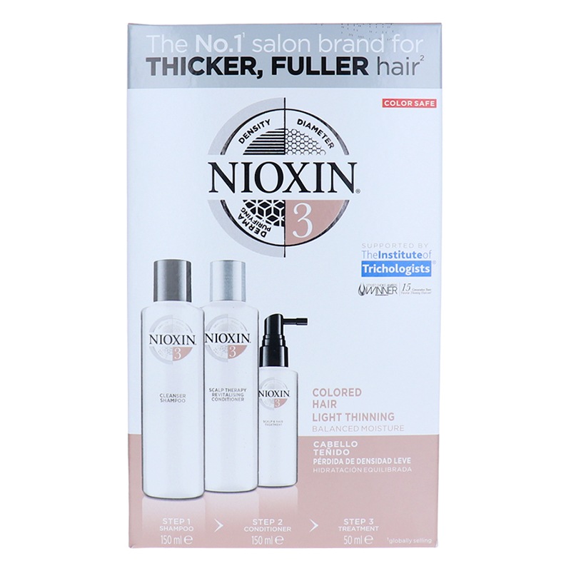 Buy Nioxin 3D Trial Kit System 3 Professional Hair Treatment (150ml x2 ...