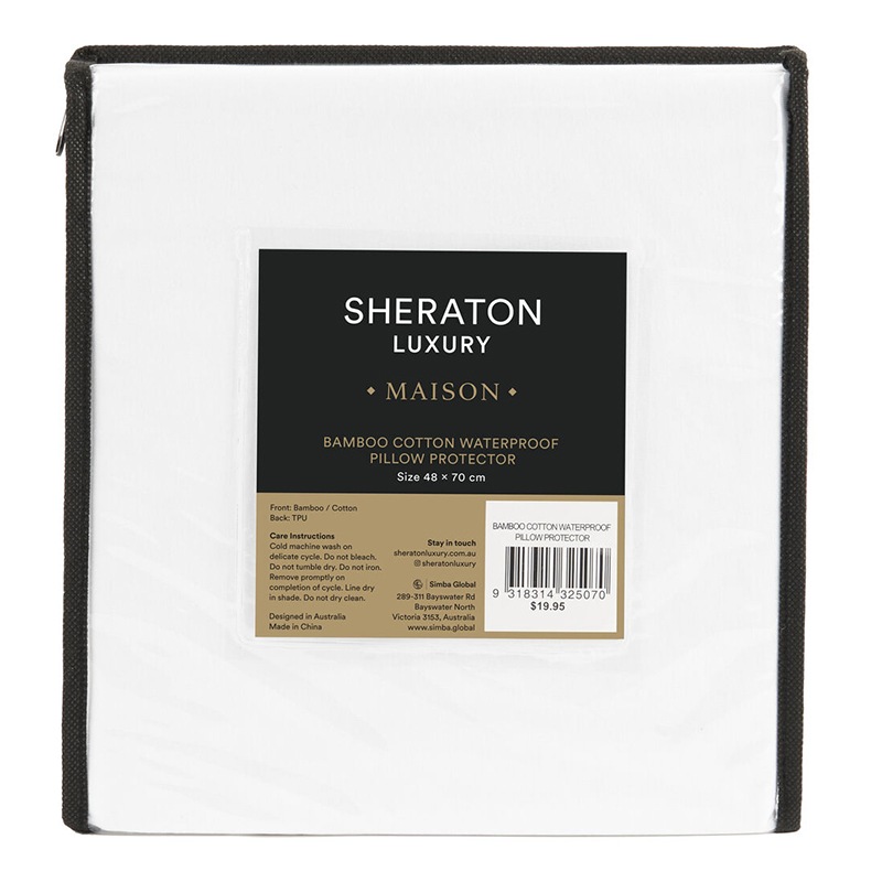 Buy Sheraton Luxury Maison Bamboo Waterproof Pillow Protector Standard Mydeal
