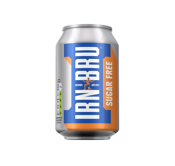 Buy Irn Bru Sparkling Soft Drink Can Sugar Free 330ml - MyDeal Australia
