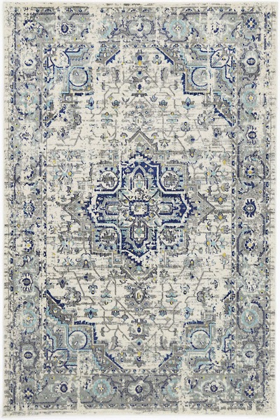 Buy Delicate Melissa In Ivory & Blue Rug - MyDeal Australia