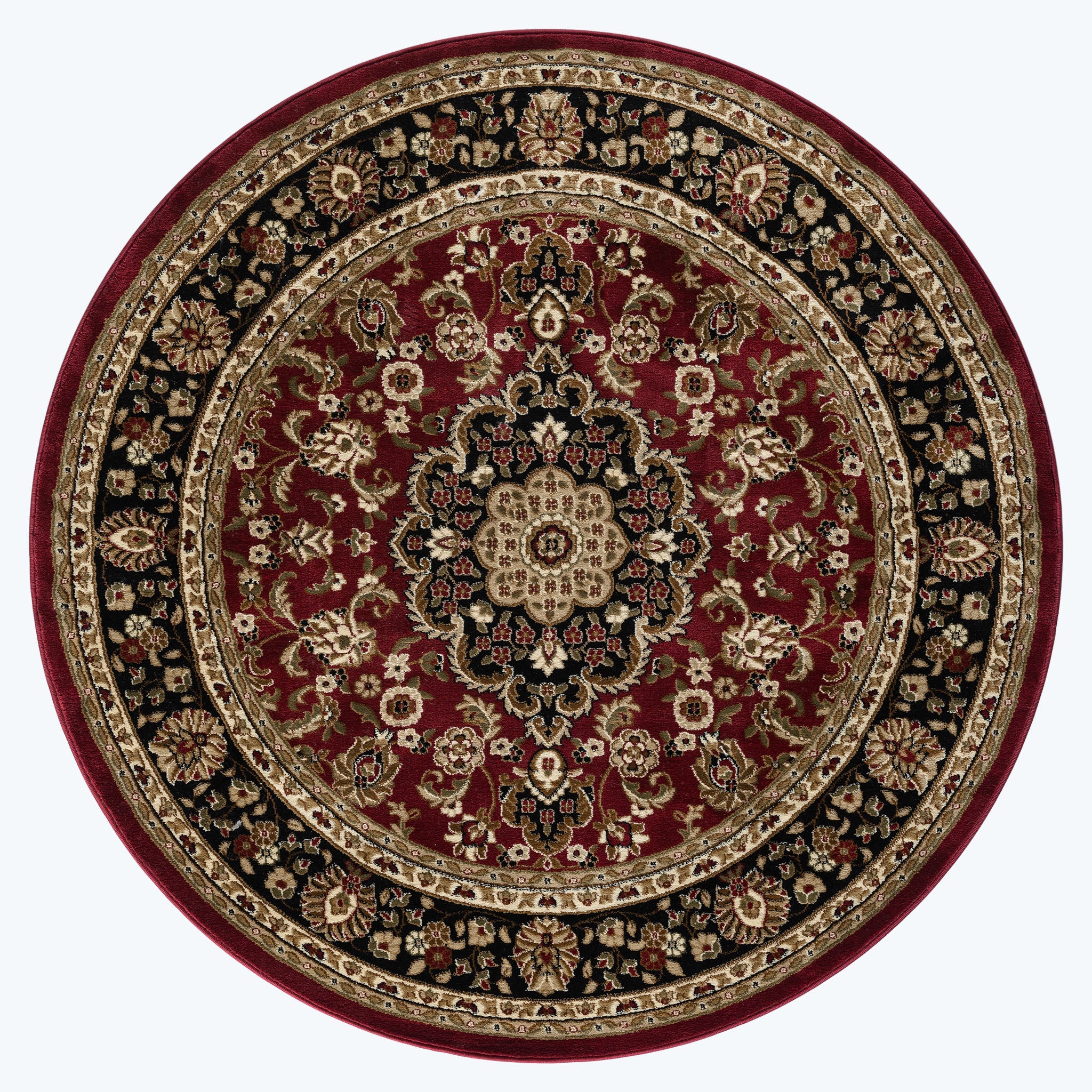Buy Royal Aditional Persian and Classic in Red : Round Rug - MyDeal ...