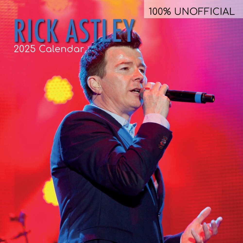 Buy Rick Astley - 2025 Square Wall Calendar 16 month by Gifted ...