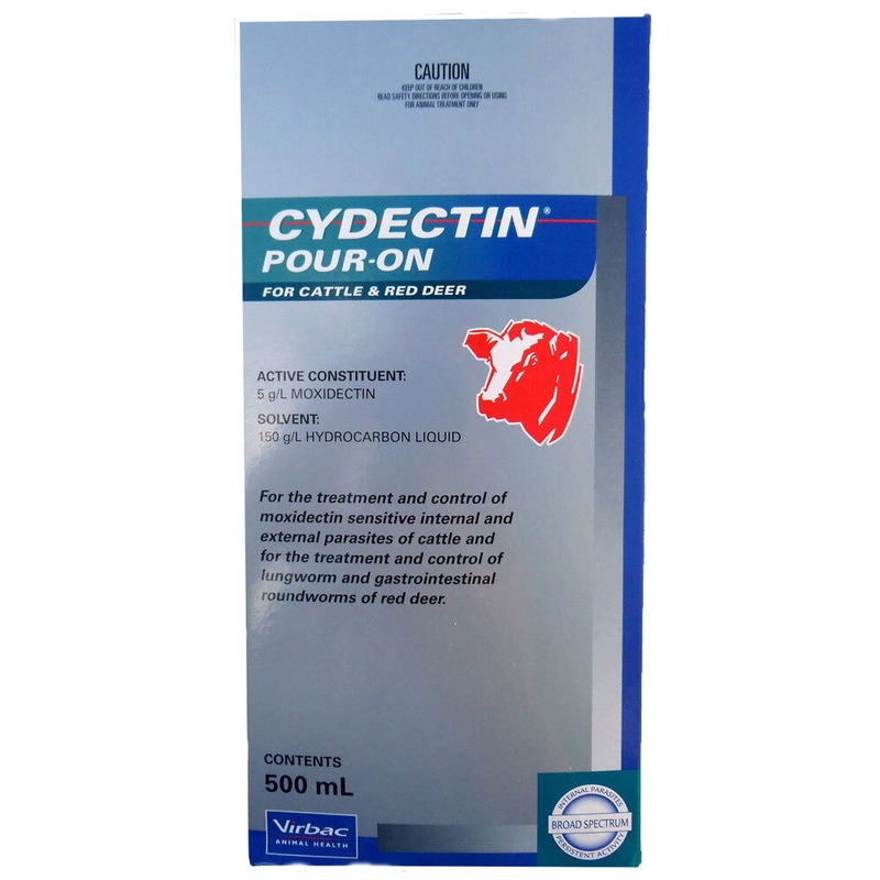 Buy Cydectin Pour On Wormer with 65Ml Gun Cattle Red Deer Eqvi Top Dec ...