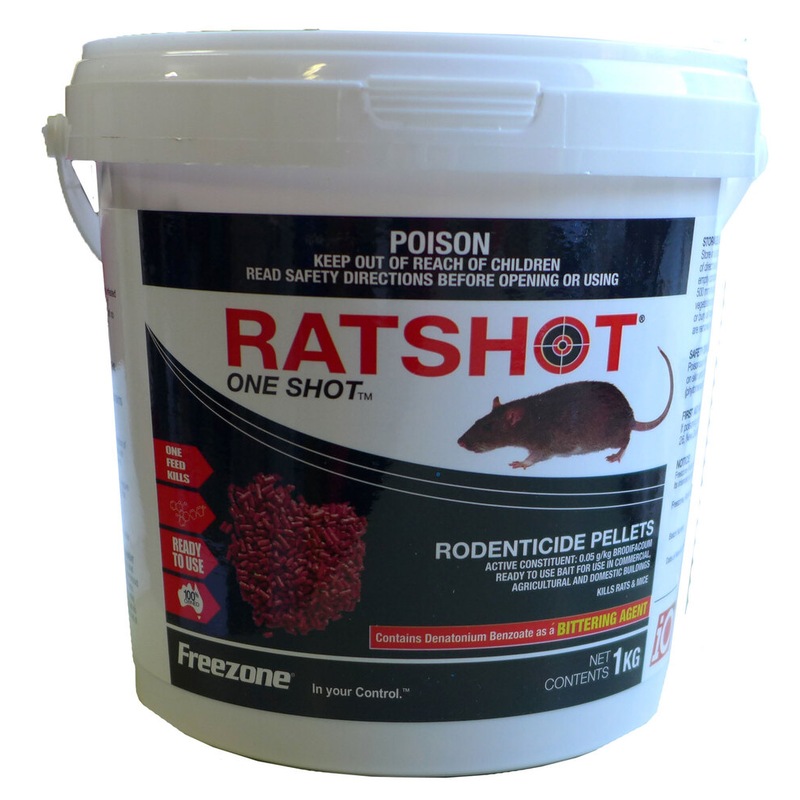 Buy iO Ratshot Red QuickShot GRAIN Rat Mouse Rodent Bait 2 kg - MyDeal