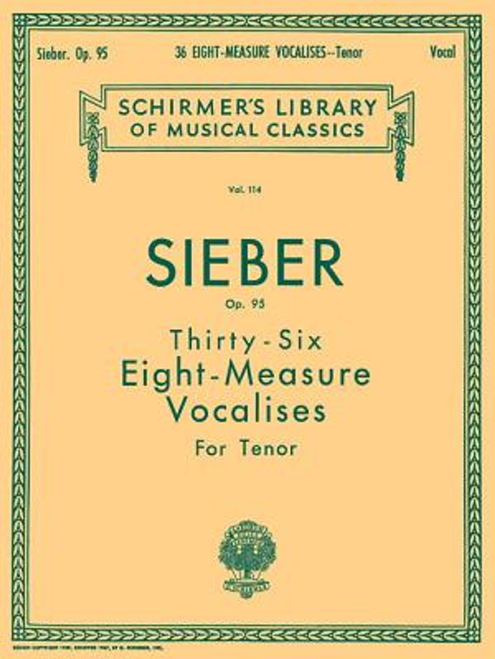 Buy 36 Eight-Measure Vocalises, Op. 95: Tenor - MyDeal Australia