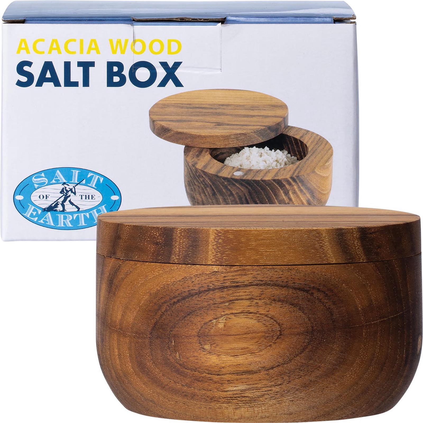 Buy Acacia Wood Salt Box - MyDeal Australia