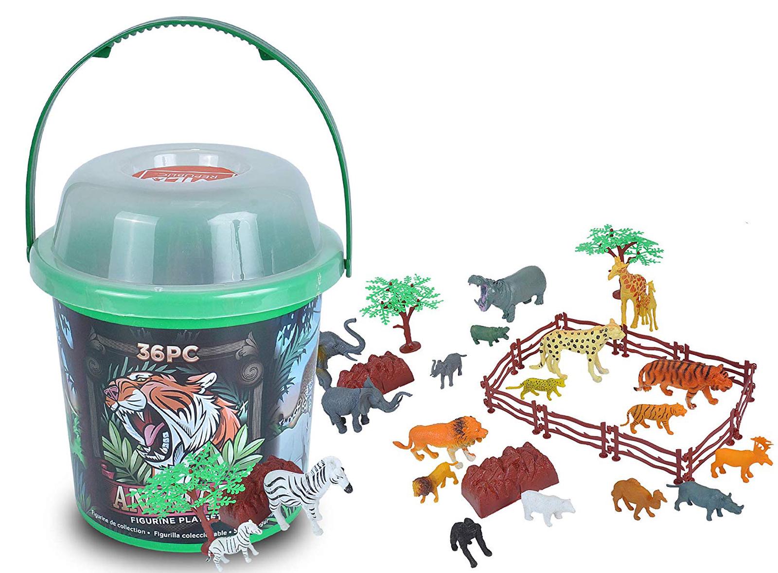 Buy Adventure Bucket Figurine Set - Animal - MyDeal Australia