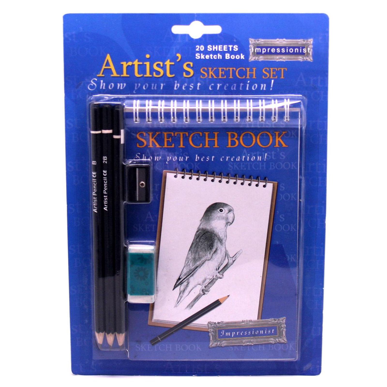 Buy Artist Sketch Book & Eraser - MyDeal Australia