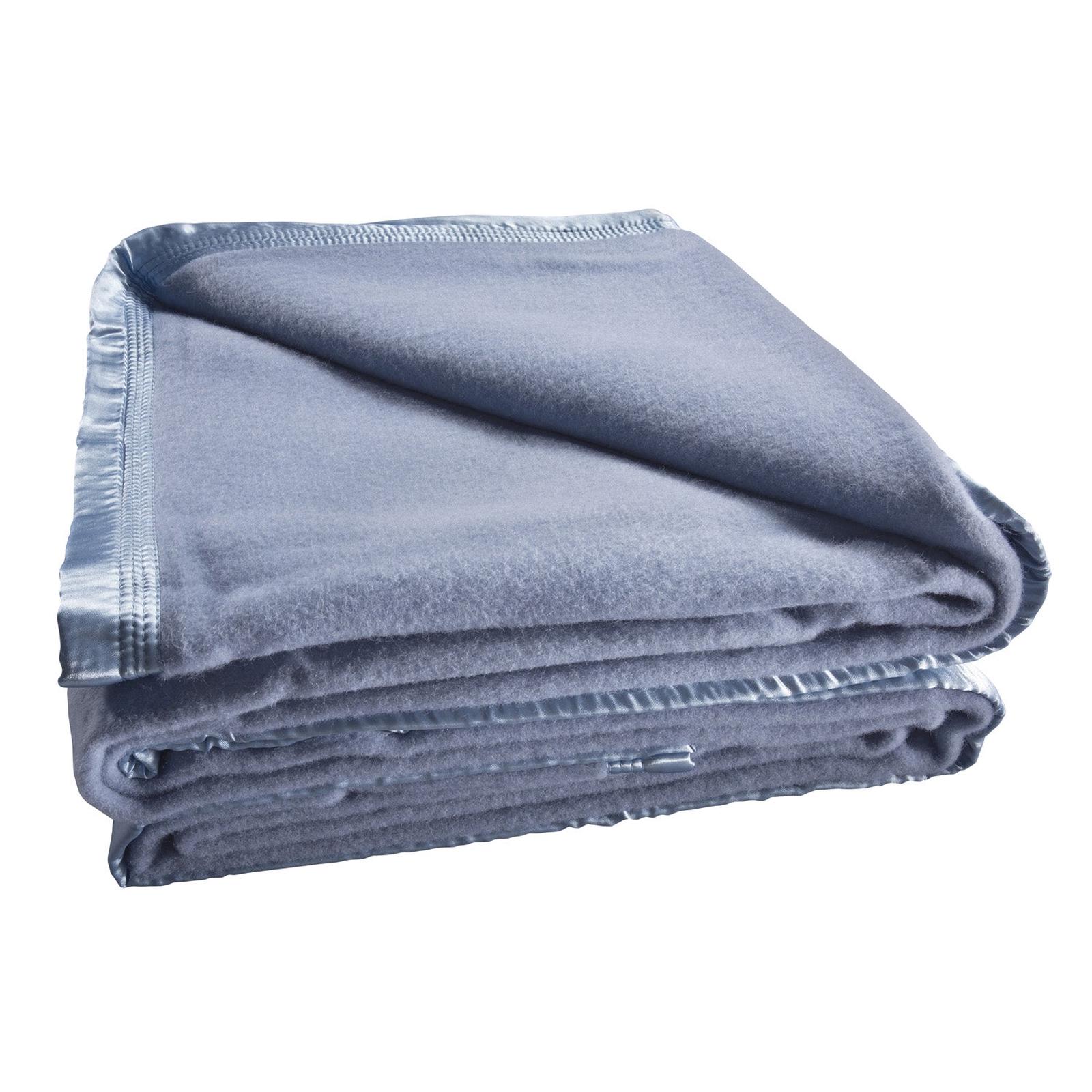 Buy Australian Wool Blanket (Steel Blue) - Single - MyDeal Australia