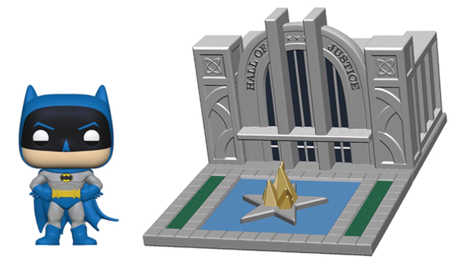 Buy Batman - Batman With Hall of Justice Pop! Town - MyDeal Australia