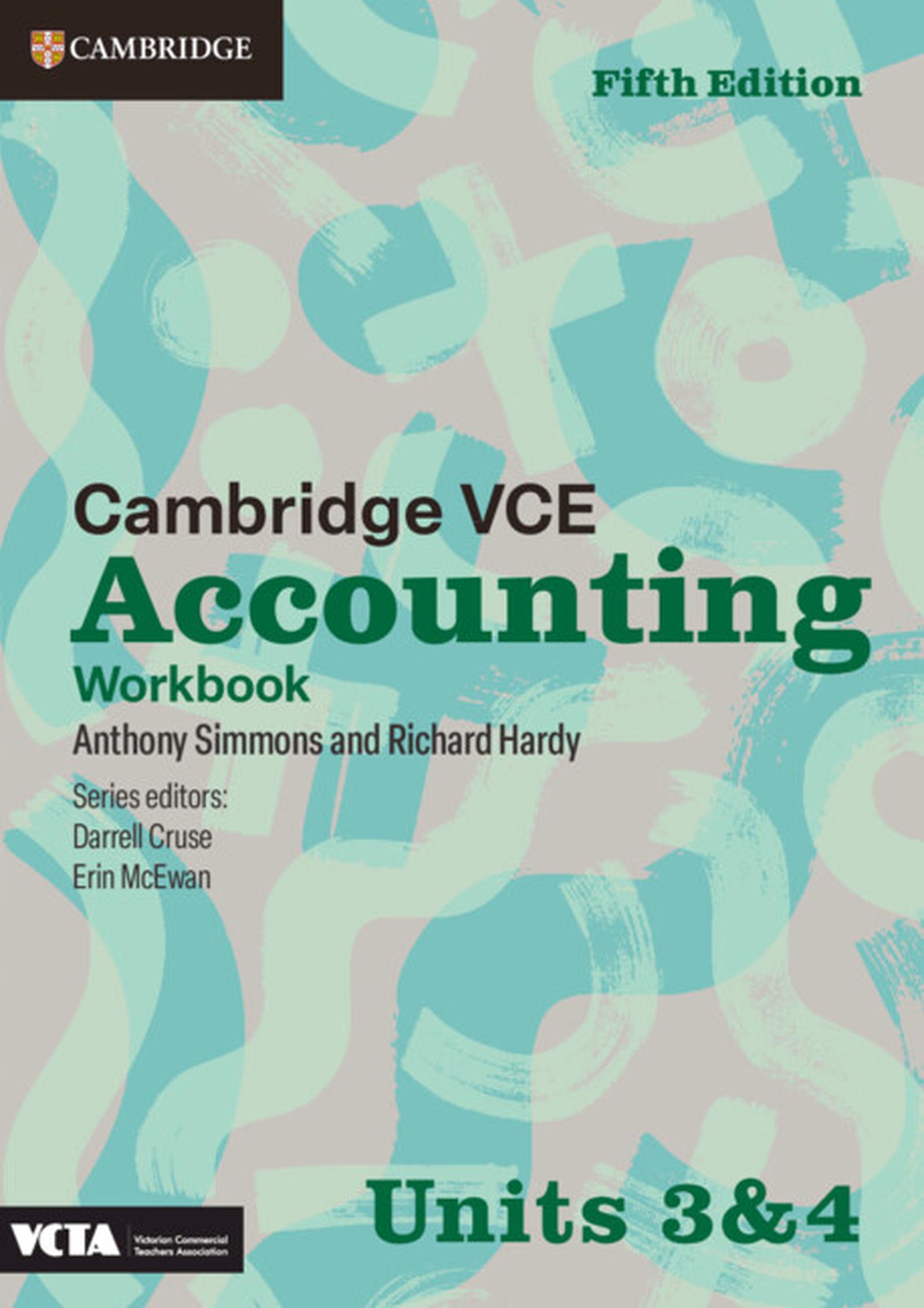 Buy Cambridge VCE Accounting Units 3&4 Workbook - MyDeal Australia
