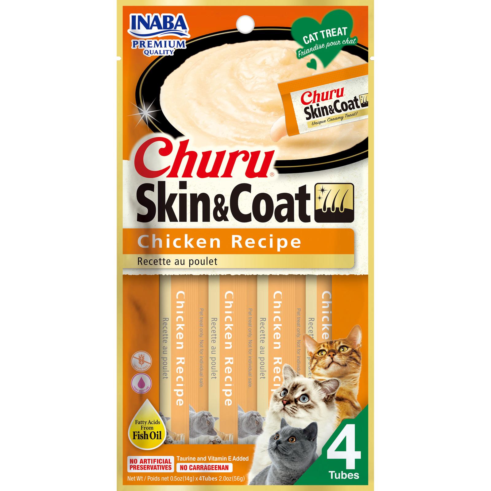Buy Cat Churu Puree Skin & Coat Chicken, 6 Pack - 56g - MyDeal Australia