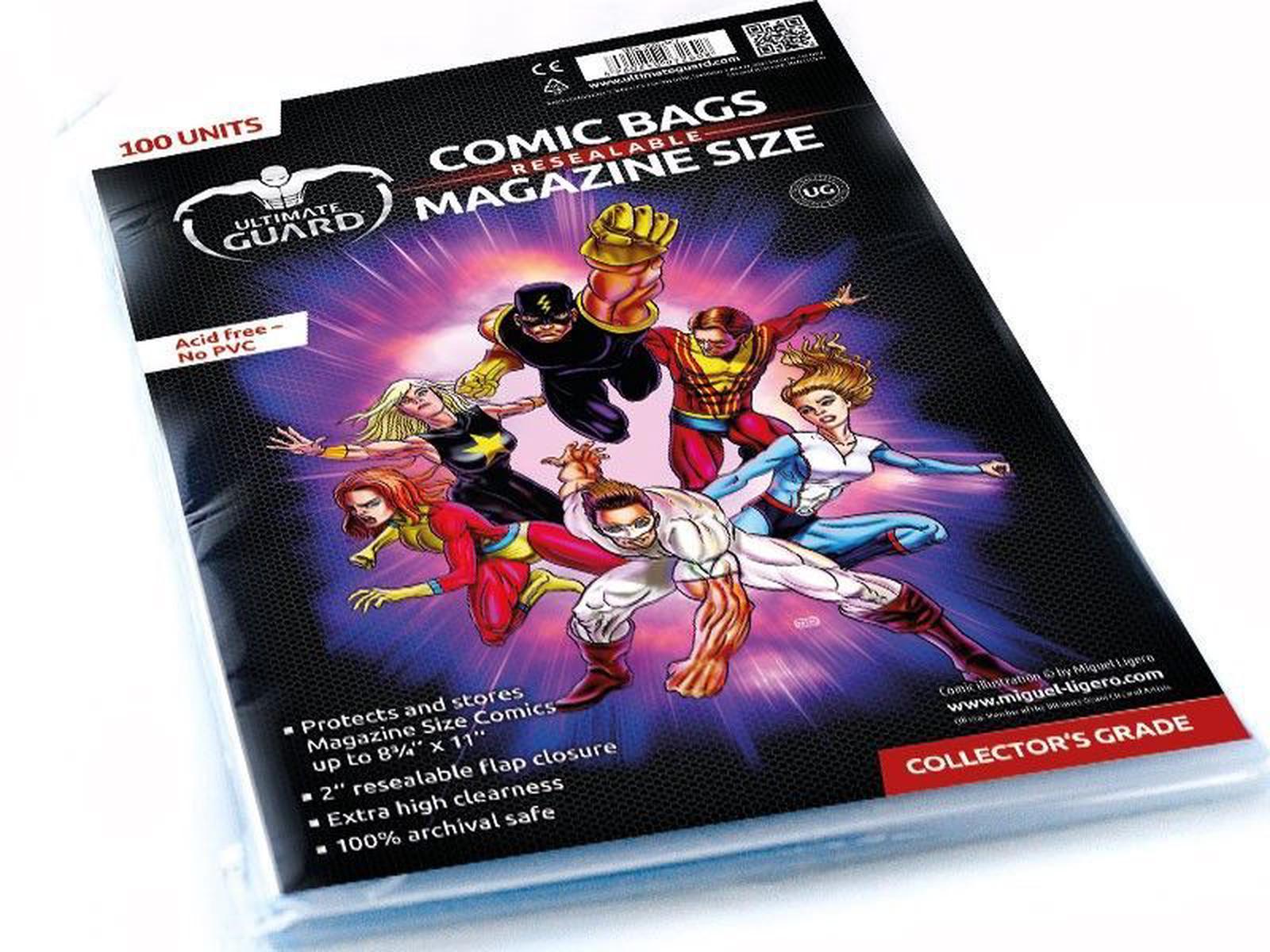 Buy Comic Bags Resealable, 100 Pieces - Magazine Size - MyDeal Australia