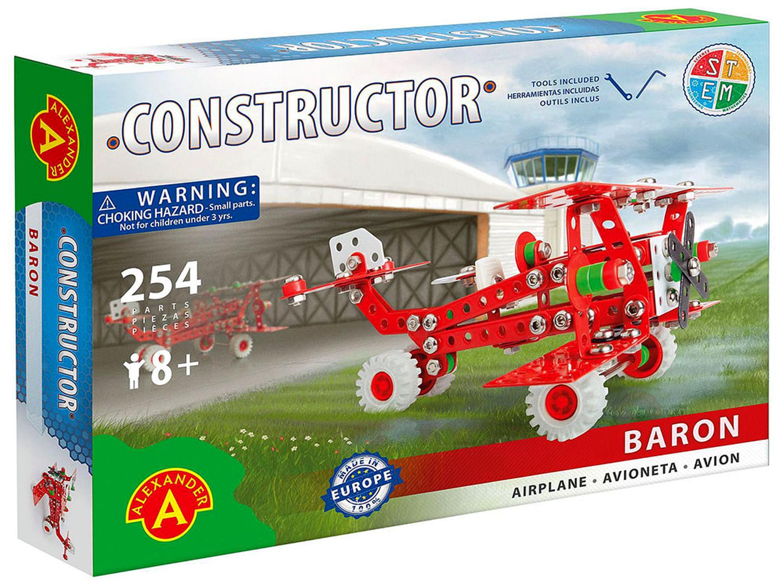 Buy Constructor: Red Baron Aeroplane Model Toy, 254 Piece - MyDeal ...