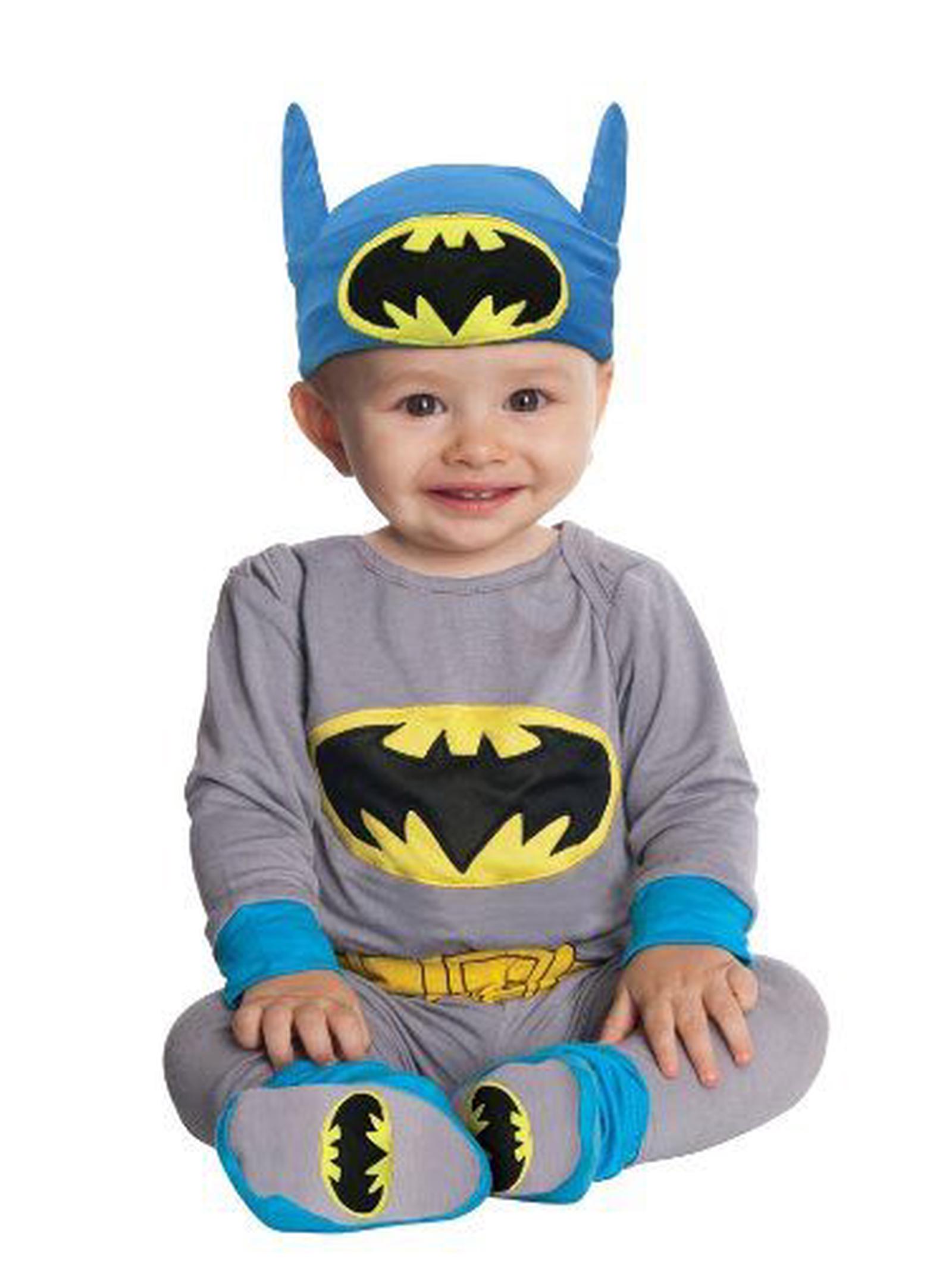 Buy DC Comics Gray Batman And Headpiece, Gray, 6-12 Months Costume ...
