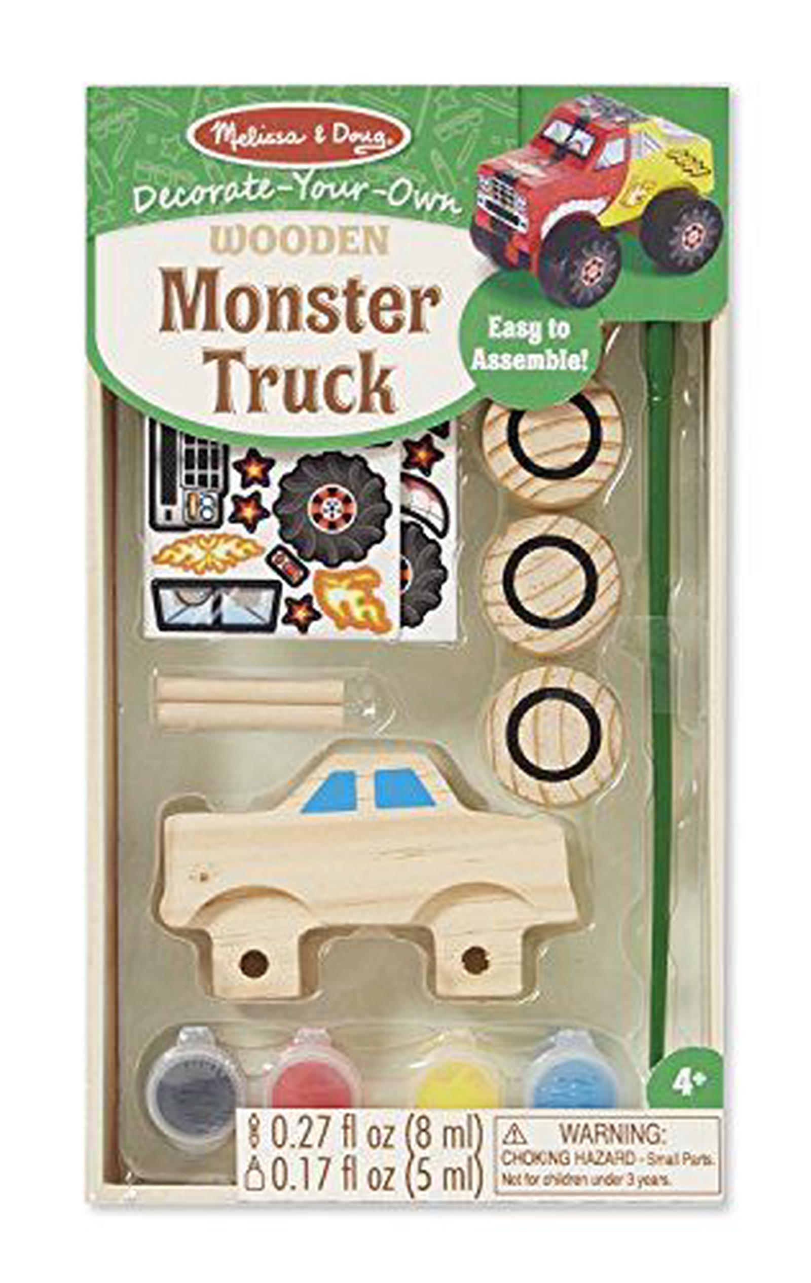Buy Decorate-Your-Own Wooden Monster Truck Craft Kit - MyDeal Australia
