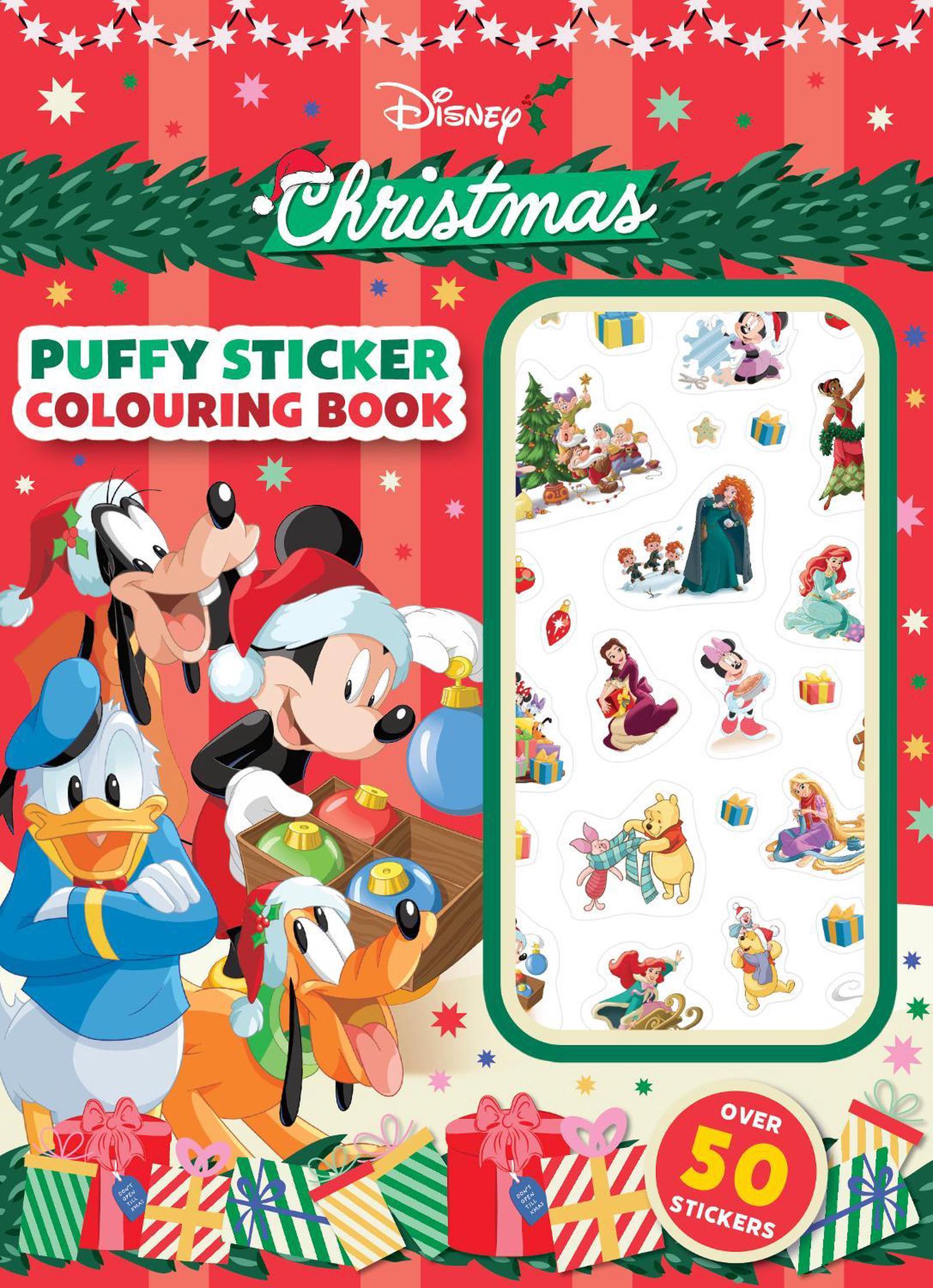 Buy Disney Christmas: Puffy Sticker Colouring Book - MyDeal Australia