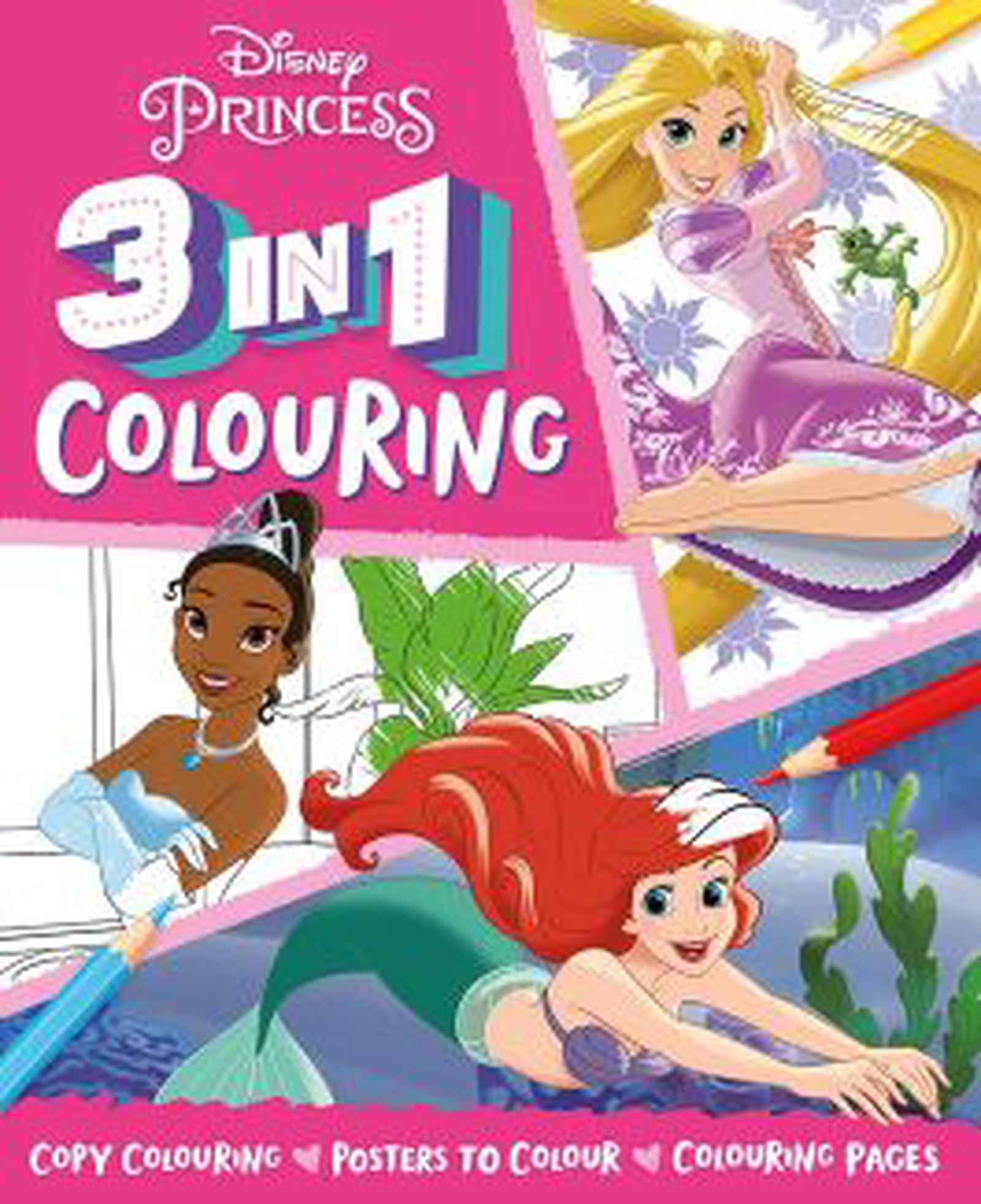 Buy Disney Princess: 3 In 1 Colouring - MyDeal Australia