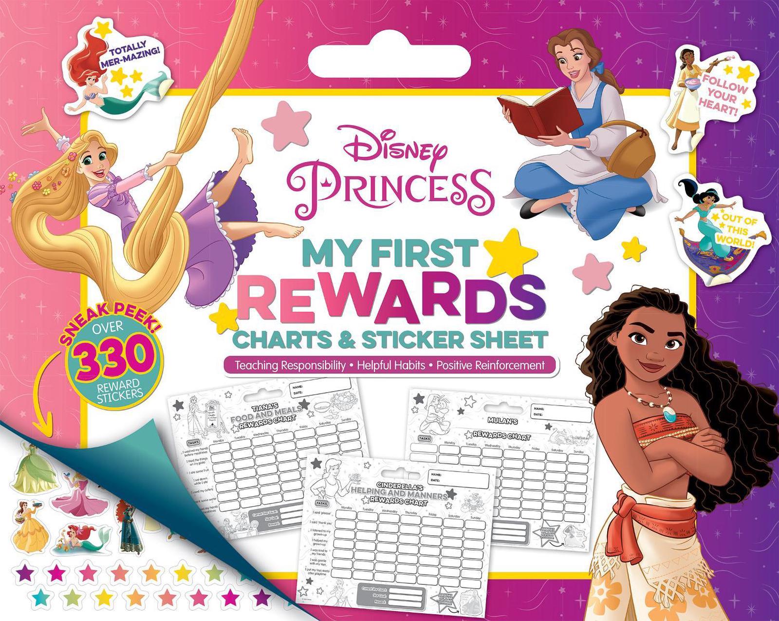 Buy Disney Princess: My First Rewards Charts and Sticker Sheet - MyDeal ...