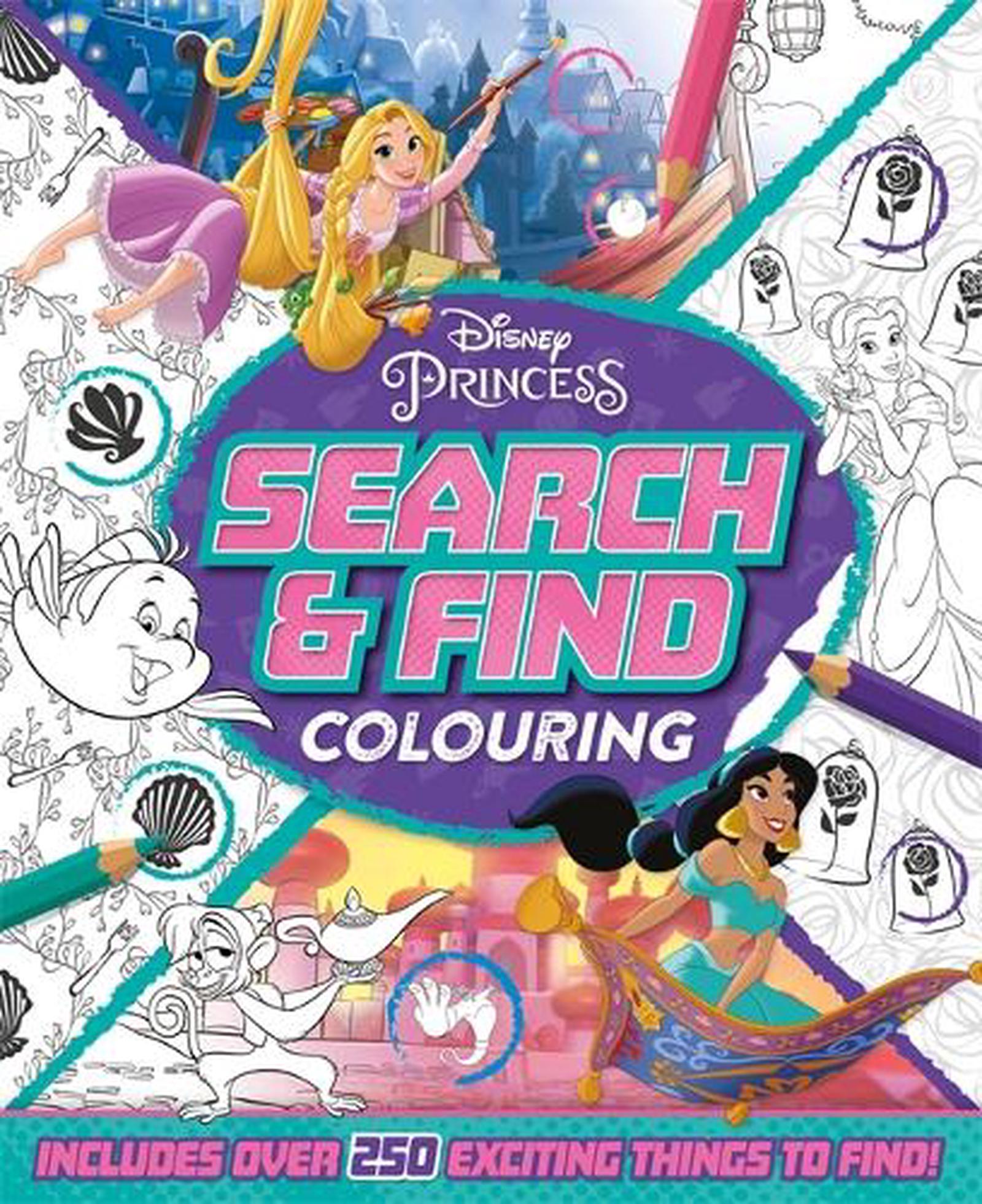 Buy Disney Princess: Search & Find Colouring - MyDeal Australia