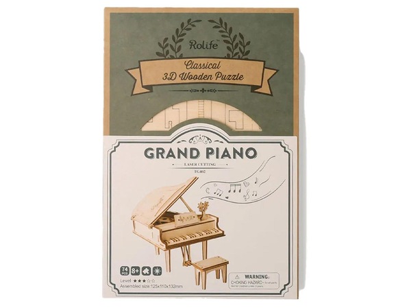 Buy DIY Grand Piano Wooden 3D Kit - MyDeal Australia
