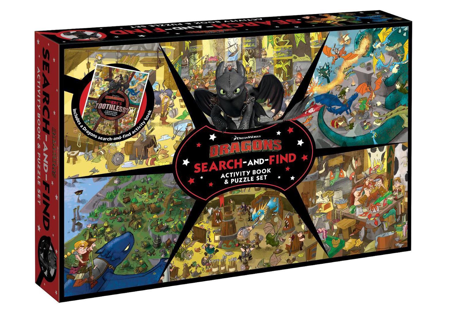 Buy Dragons: Search-and-Find Activity Book and Puzzle Set (DreamWorks ...