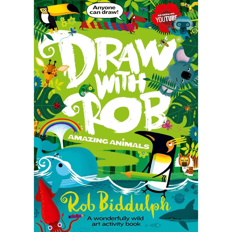 Buy Draw With Rob: Amazing Animals - MyDeal