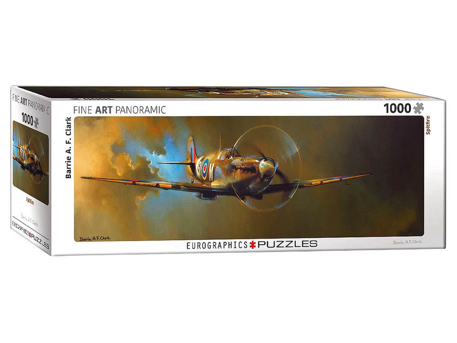 Buy Fine Art Panoramic: Spitfire by Barrie AF Clark Jigsaw Puzzle, 1000 ...