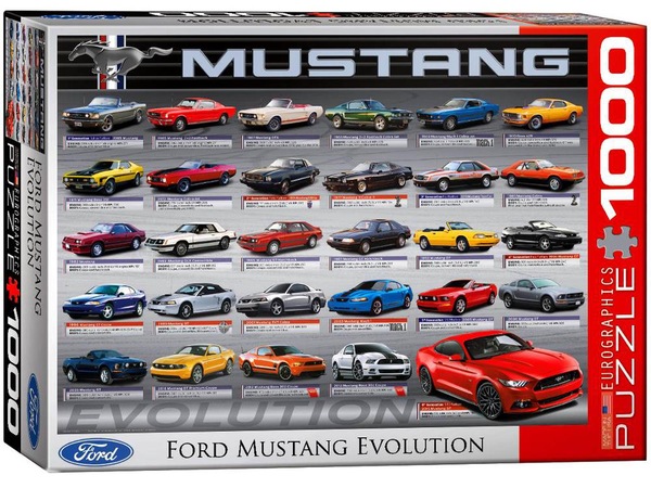 Buy Ford Mustang Evolution Jigsaw Puzzle, 1000 Piece - MyDeal Australia