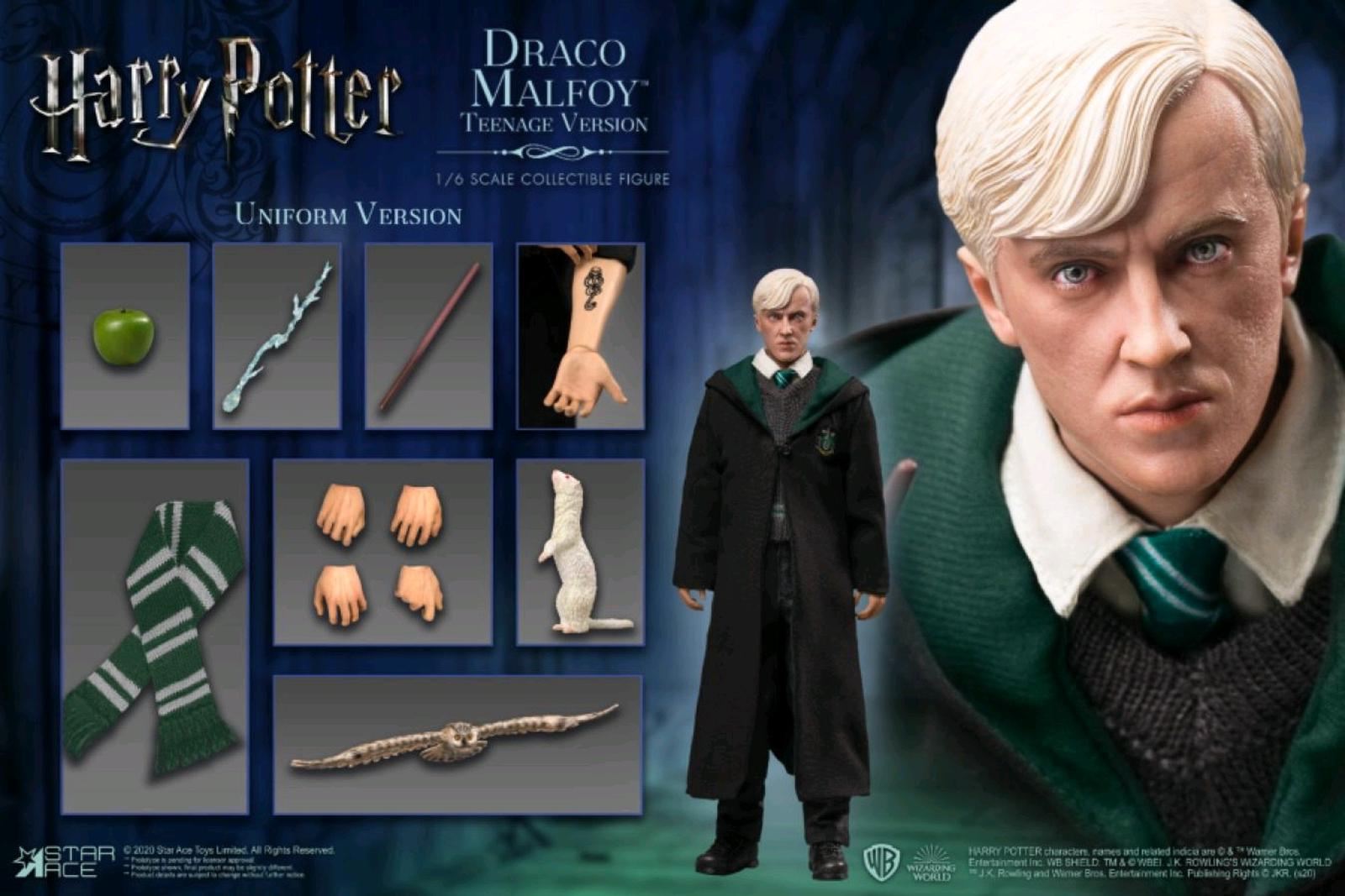 Buy Harry Potter - Draco Malfoy Teenager Uniform 1:6 Scale 12 Inch ...
