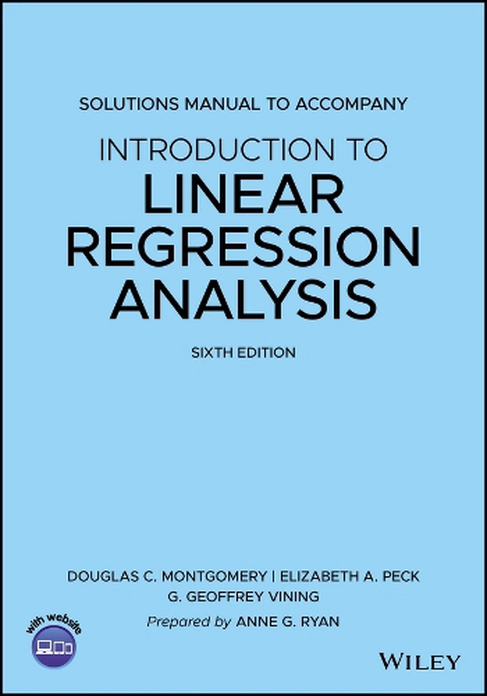 Buy Introduction to Linear Regression Analysis, 6e Solutions Manual ...