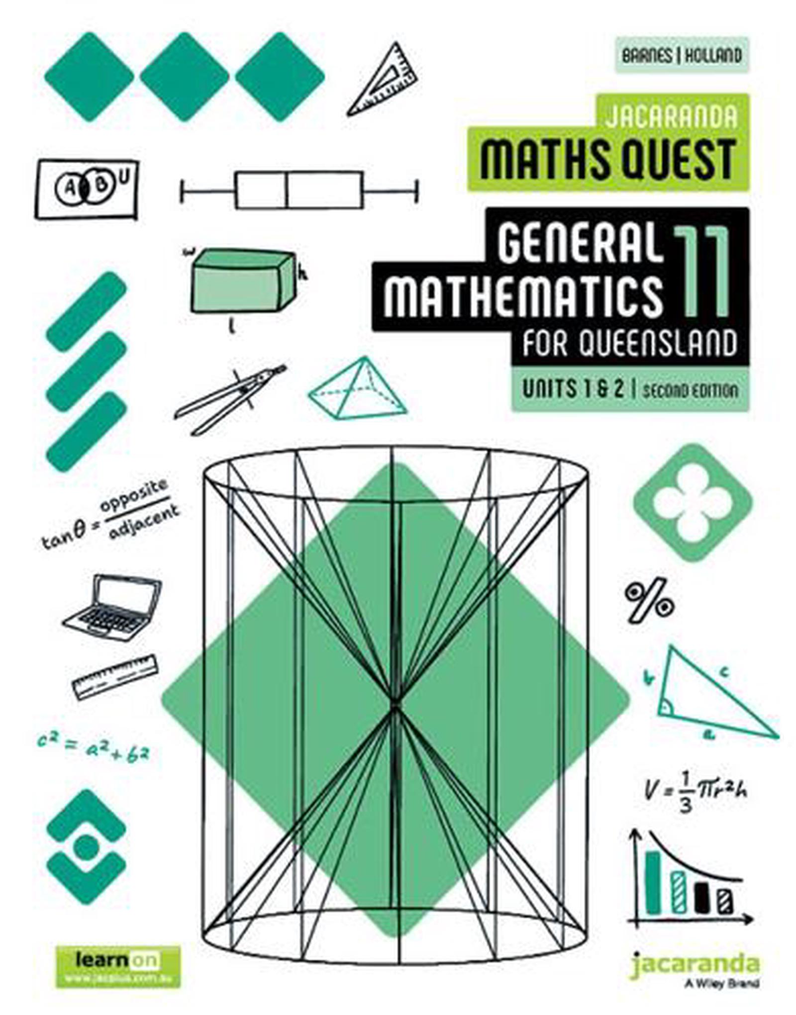 Buy Jacaranda Maths Quest 11 General Mathematics Units 1&2 for Queensland, 2e learnON & Print ...